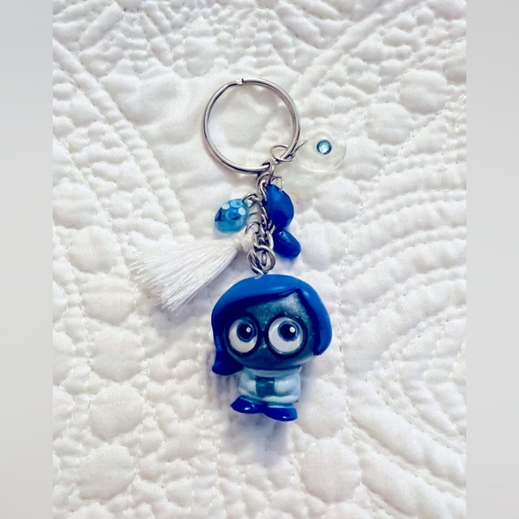 Accessories | Keychain Featuring Sadness From Disney Pixar Inside Out ...